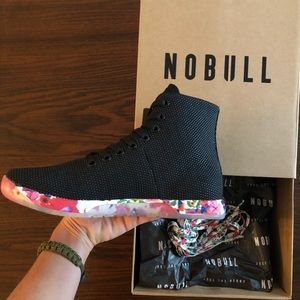 NOBULL | Shoes | Nobull Project Hightop Black Daisy Trainers | Poshmark
